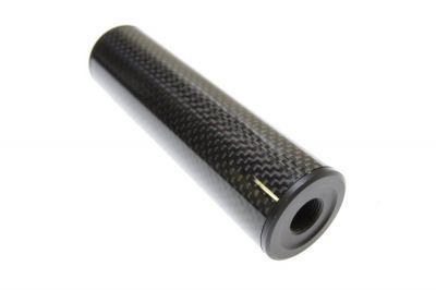 King Arms Carbon Fibre Suppressor 14mm CW/CCW 35 x 125mm - Zero One Airsoft