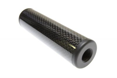King Arms Carbon Fibre Suppressor 14mm CW/CCW 30 x 110mm - Zero One Airsoft