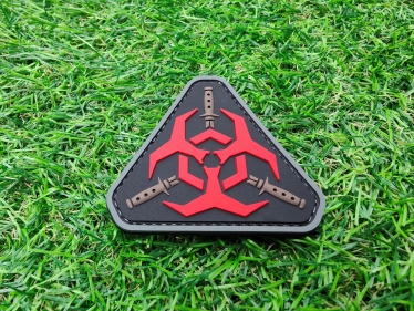 ZO PVC Velcro Patch "Biohazard Swords" - Zero One Airsoft