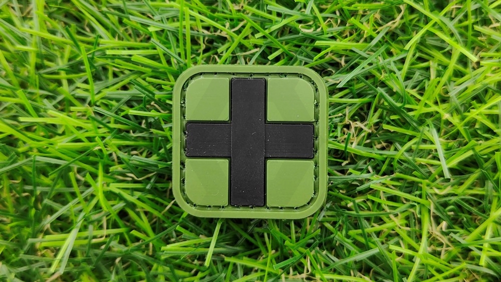ZO PVC Velcro Patch "Medic" (Olive) - Zero One Airsoft