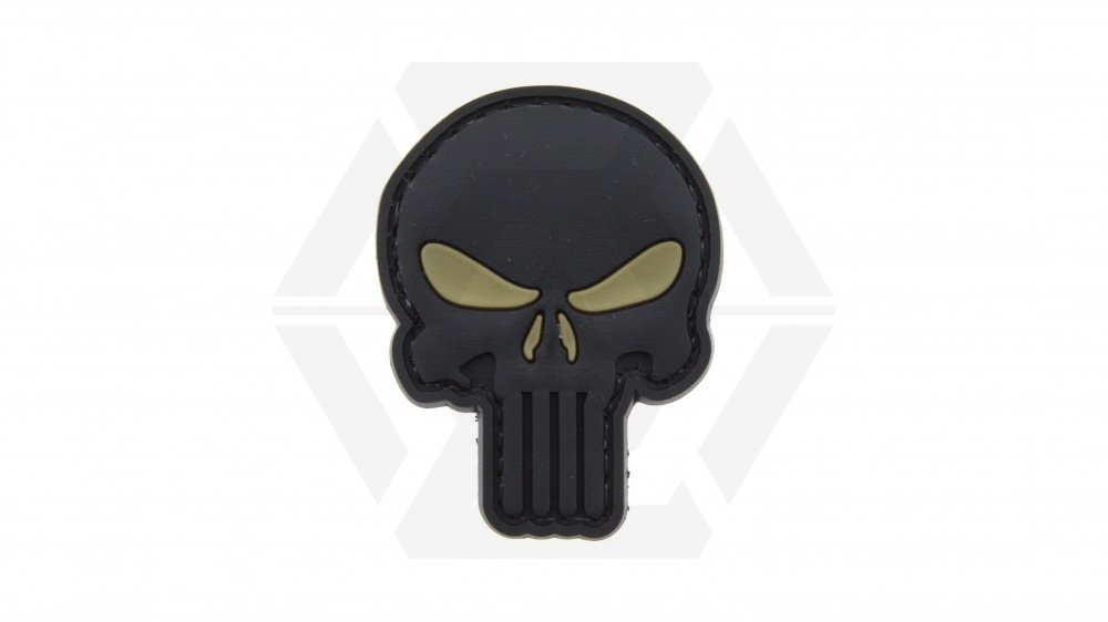 ZO PVC Velcro Patch "Tan Eyed Punisher" (Black) - Zero One Airsoft