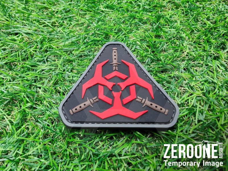 ZO PVC Velcro Patch "Biohazard Swords" - Zero One Airsoft
