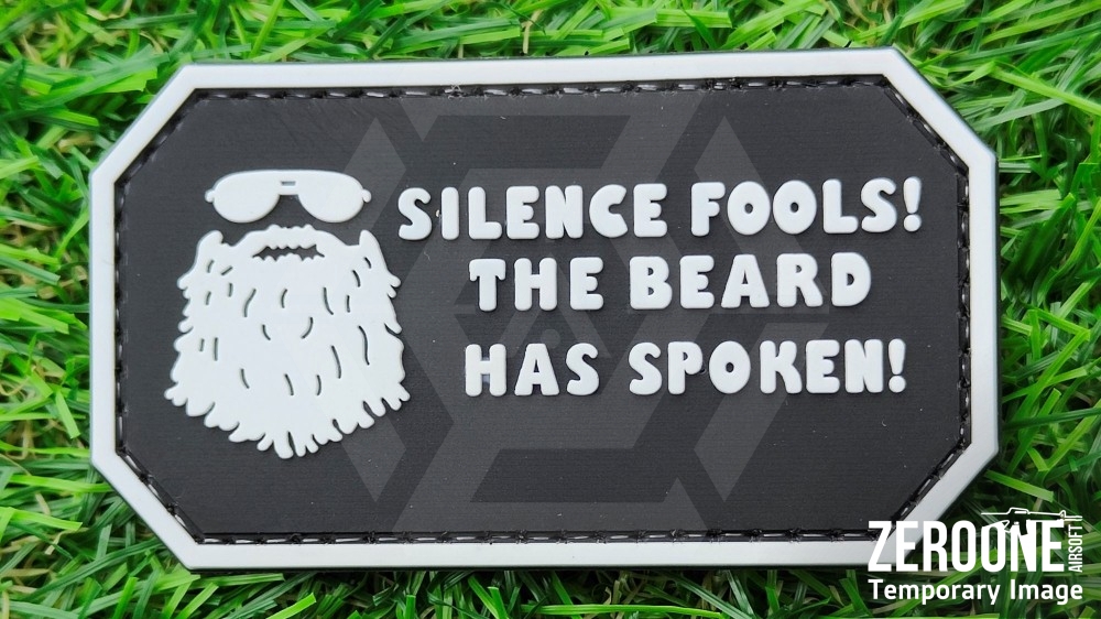 ZO PVC Velcro Patch "The Beard Has Spoken" - Zero One Airsoft