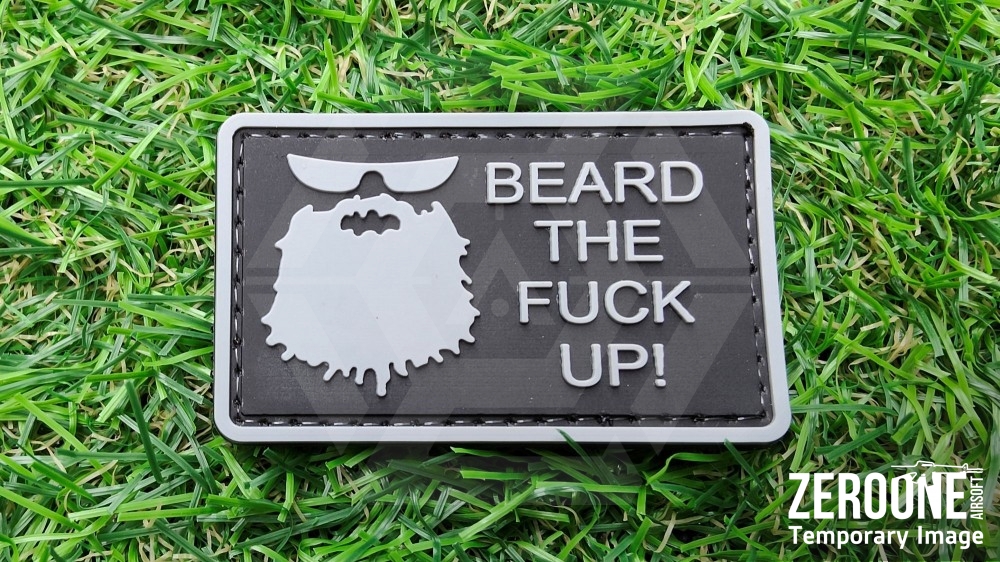 ZO PVC Velcro Patch "Beard Up" - Zero One Airsoft
