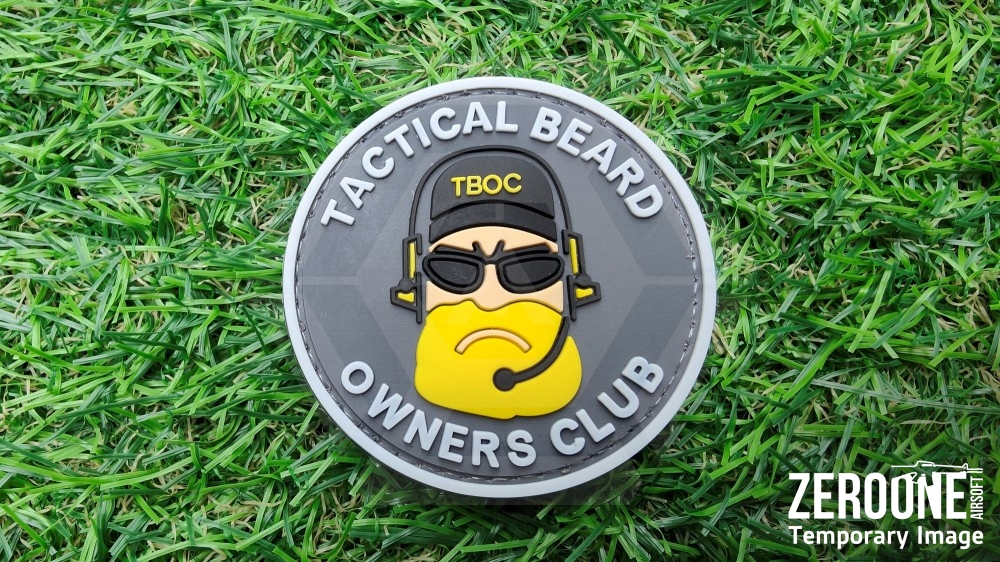 ZO PVC Velcro Patch "Beard Owners Club" - Zero One Airsoft