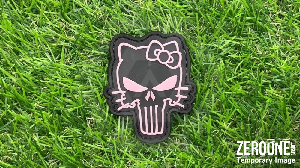 ZO PVC Velcro Patch "Tactical Hello Kitty" (Black) - Zero One Airsoft