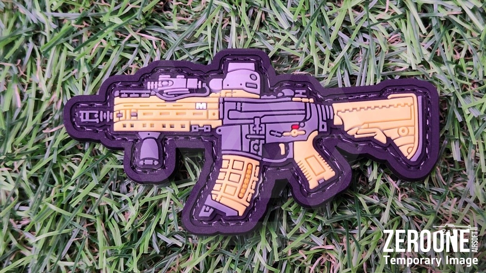 ZO PVC Velcro Patch "M4" (Tan) - Zero One Airsoft