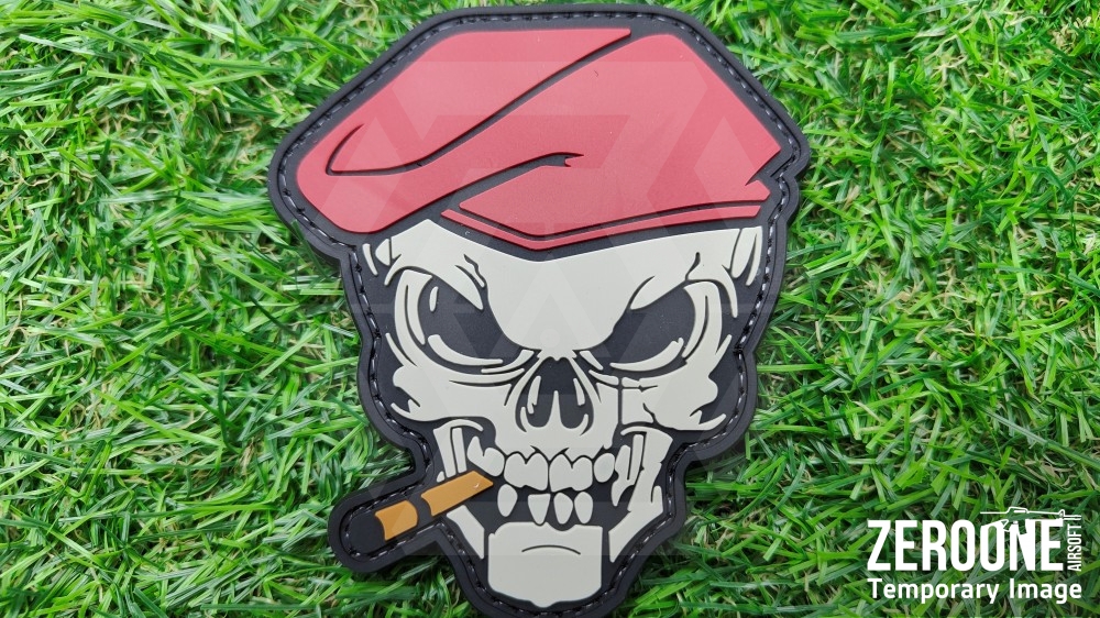 ZO PVC Velcro Patch "Smoking Skull" - Zero One Airsoft