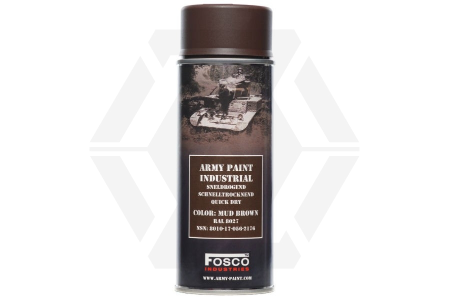 Fosco Army Spray Paint 400ml (Mud Brown) - Zero One Airsoft