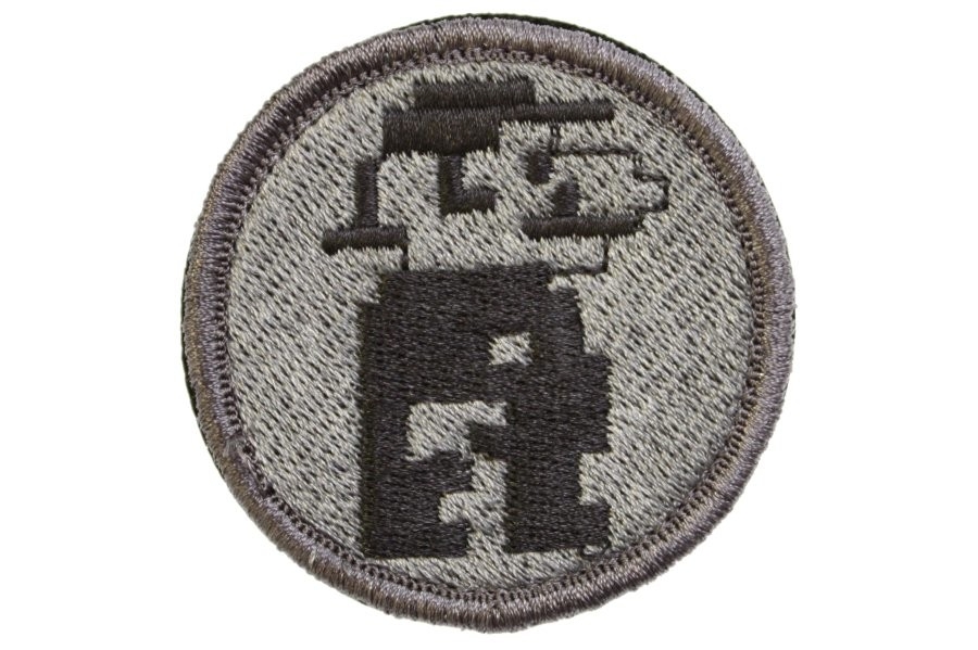EB Velcro Patch "Digital Mario" (Grey) - Zero One Airsoft